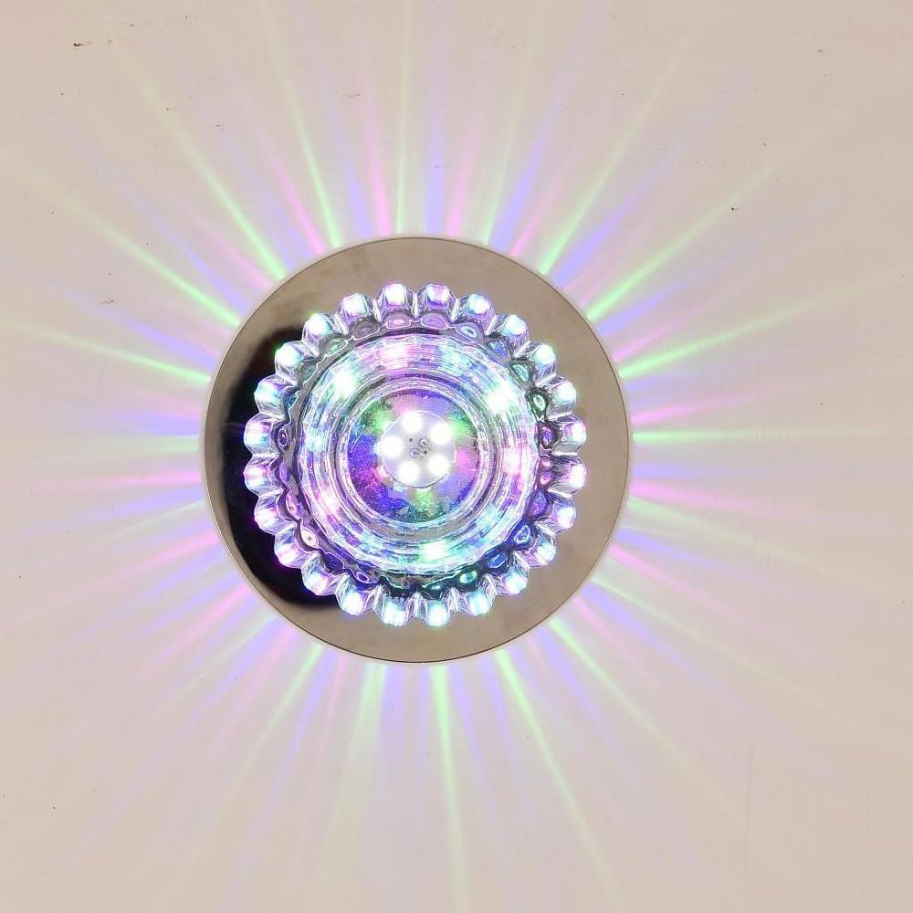 Modern Geometric Crystal Flush Mount Ceiling Light for Bedroom and Ent ...